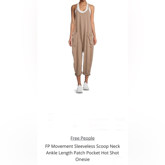 Free People | Pants & Jumpsuits | Free People Movement Scoop Neck Ankle ...